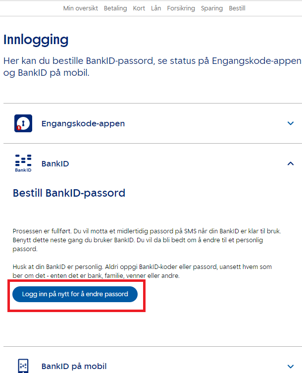 Oppdater din BankID | SpareBank 1 Helgeland