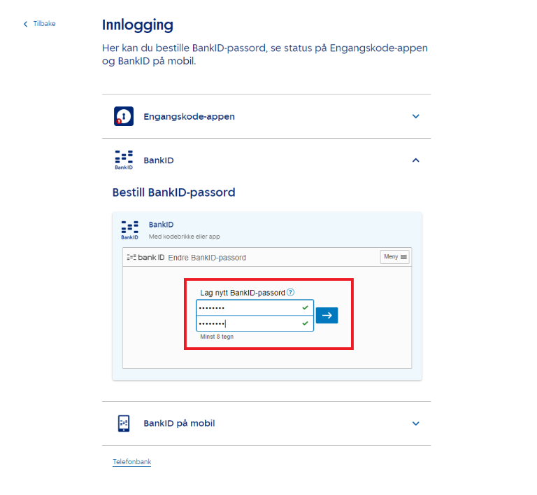 Oppdater din BankID | SpareBank 1 Helgeland