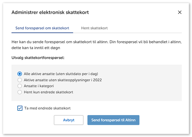 Hente skattekort for ansatte i SpareBank 1 Regnskap | SpareBank 1