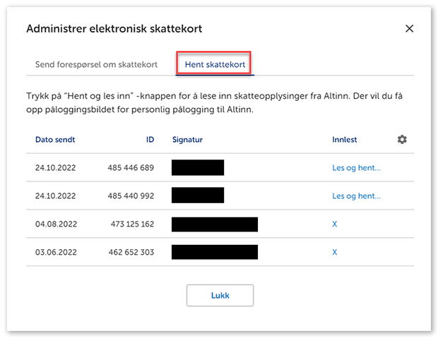 Hente skattekort for ansatte i SpareBank 1 Regnskap | SpareBank 1
