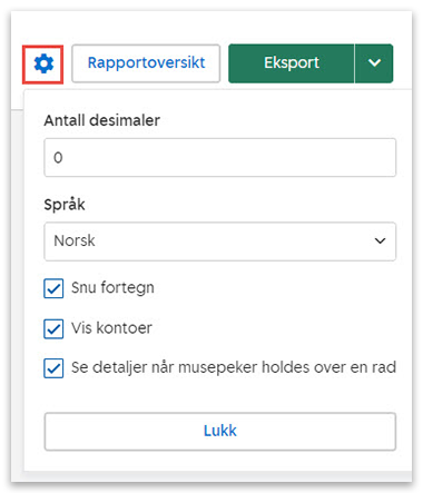 Bruke nytt rapportformat i SpareBank 1 Regnskap | SpareBank 1