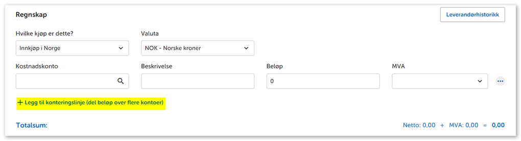 Registrere regning i SpareBank 1 Regnskap | SpareBank 1